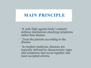 Basic principles of modern medicine | PPTX