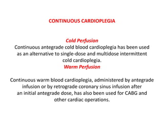 Basic principles of myocardial proctection | PPTX