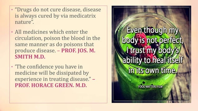 basic principles of naturopathy.pptx | Infectious Diseases | Diseases ...