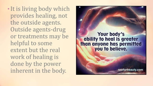 basic principles of naturopathy.pptx | Infectious Diseases | Diseases ...