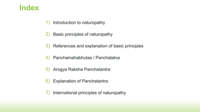 BASIC PRINCIPLES OF NATUROPATHY | PPTX