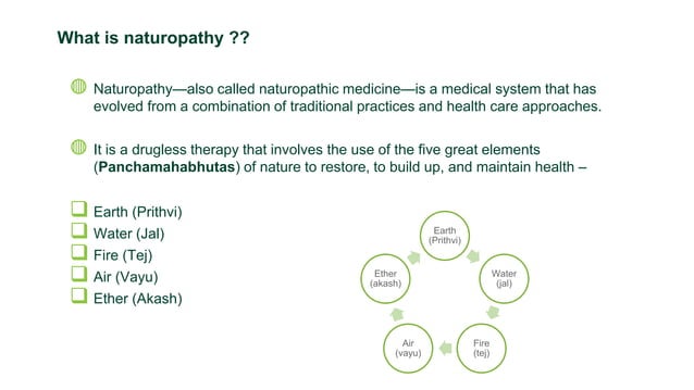 BASIC PRINCIPLES OF NATUROPATHY | PPTX