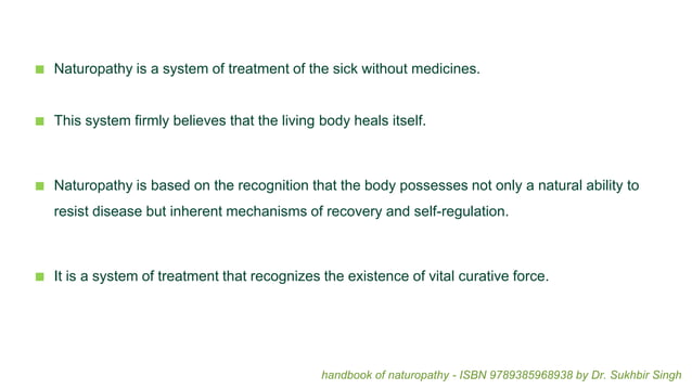 BASIC PRINCIPLES OF NATUROPATHY | PPTX