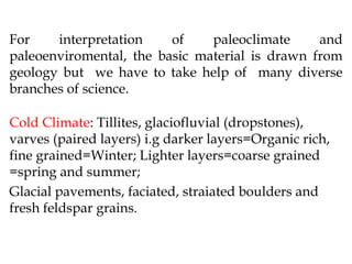 Basic principles of Paleoclimate and Paleoenvrironmental analysis.pptx