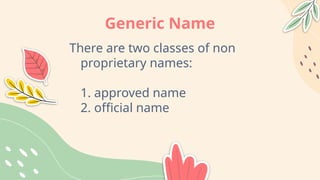 BASIC PRINCIPLES OF PHARMACOLOGY PRESENTATION | PPTX