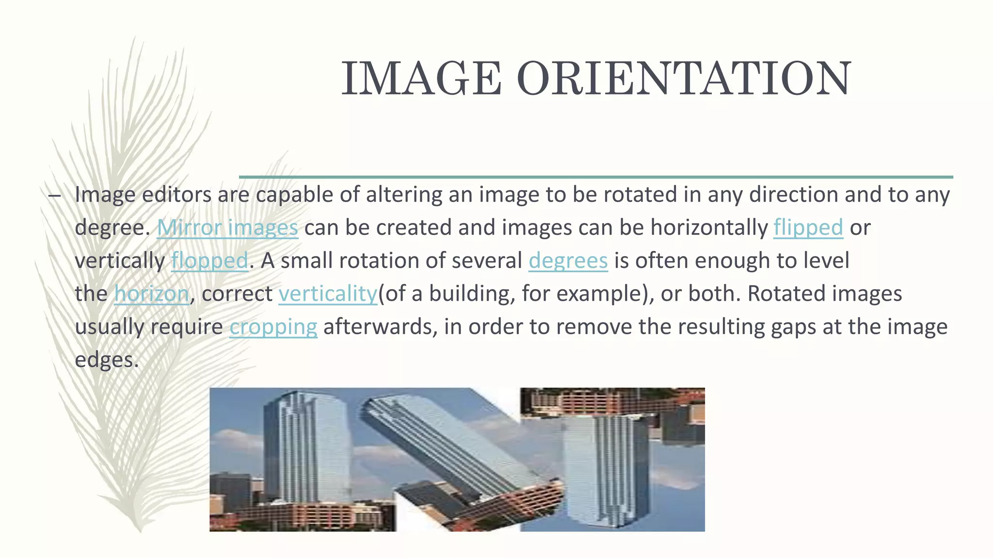 Basic principles of photo editing | PPTX