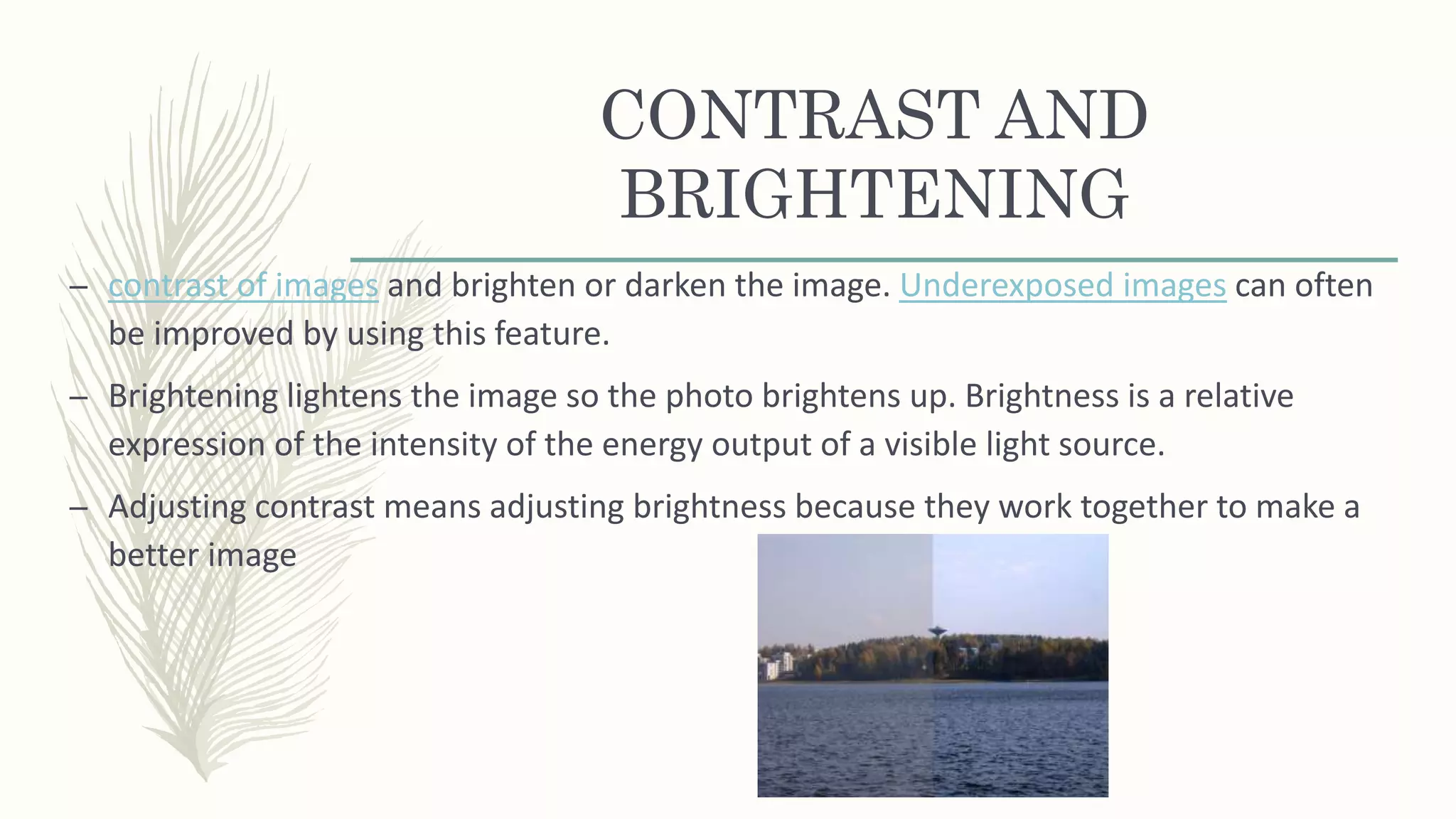 Basic principles of photo editing | PPTX