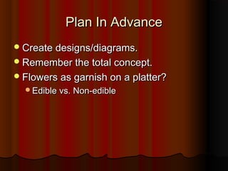 Basic principles of platter presentation | PPT