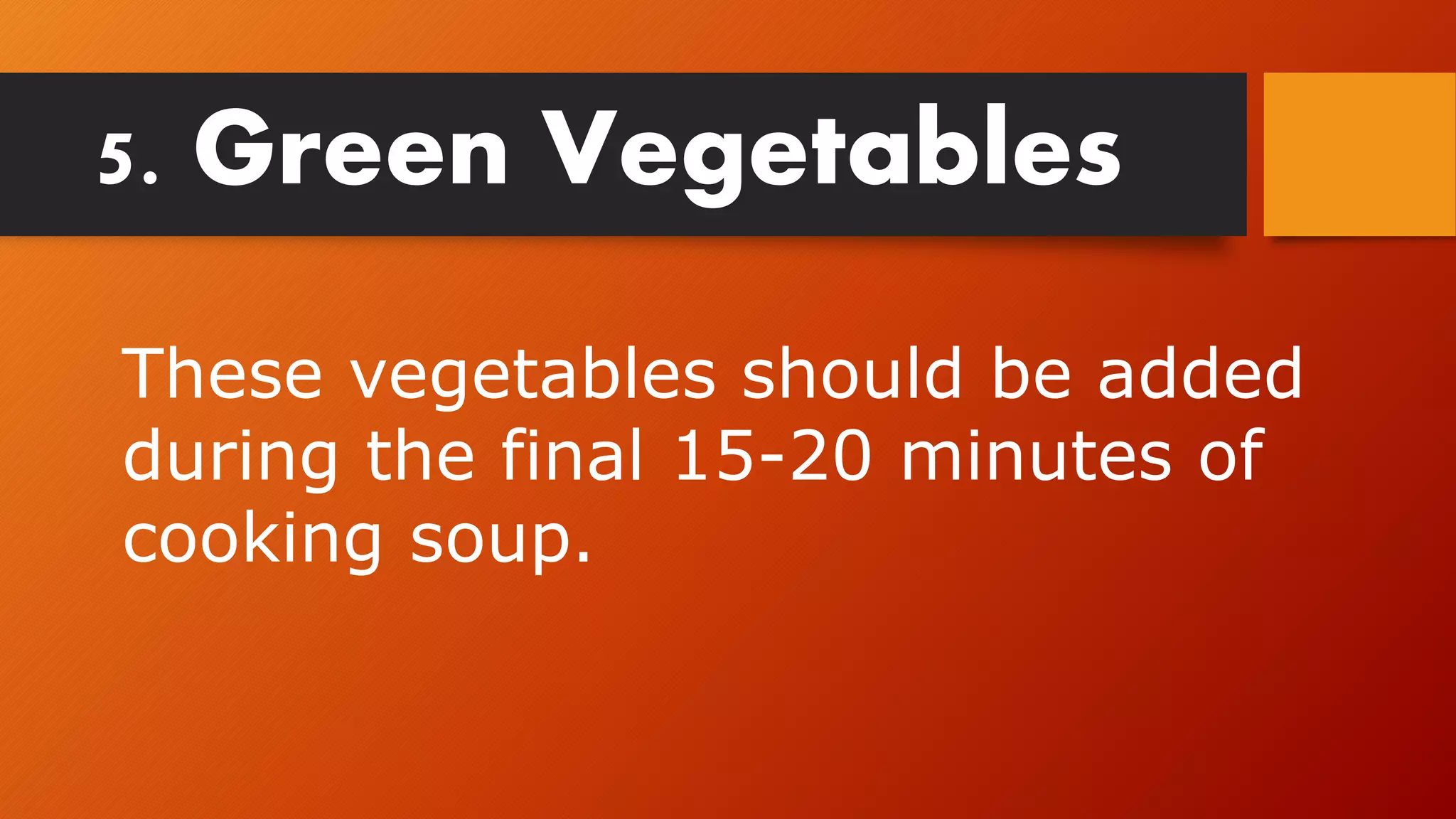 Basic principles of preparing soups | PPTX