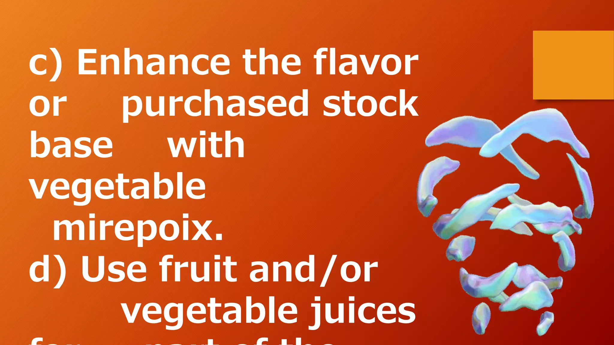 Basic principles of preparing soups | PPTX