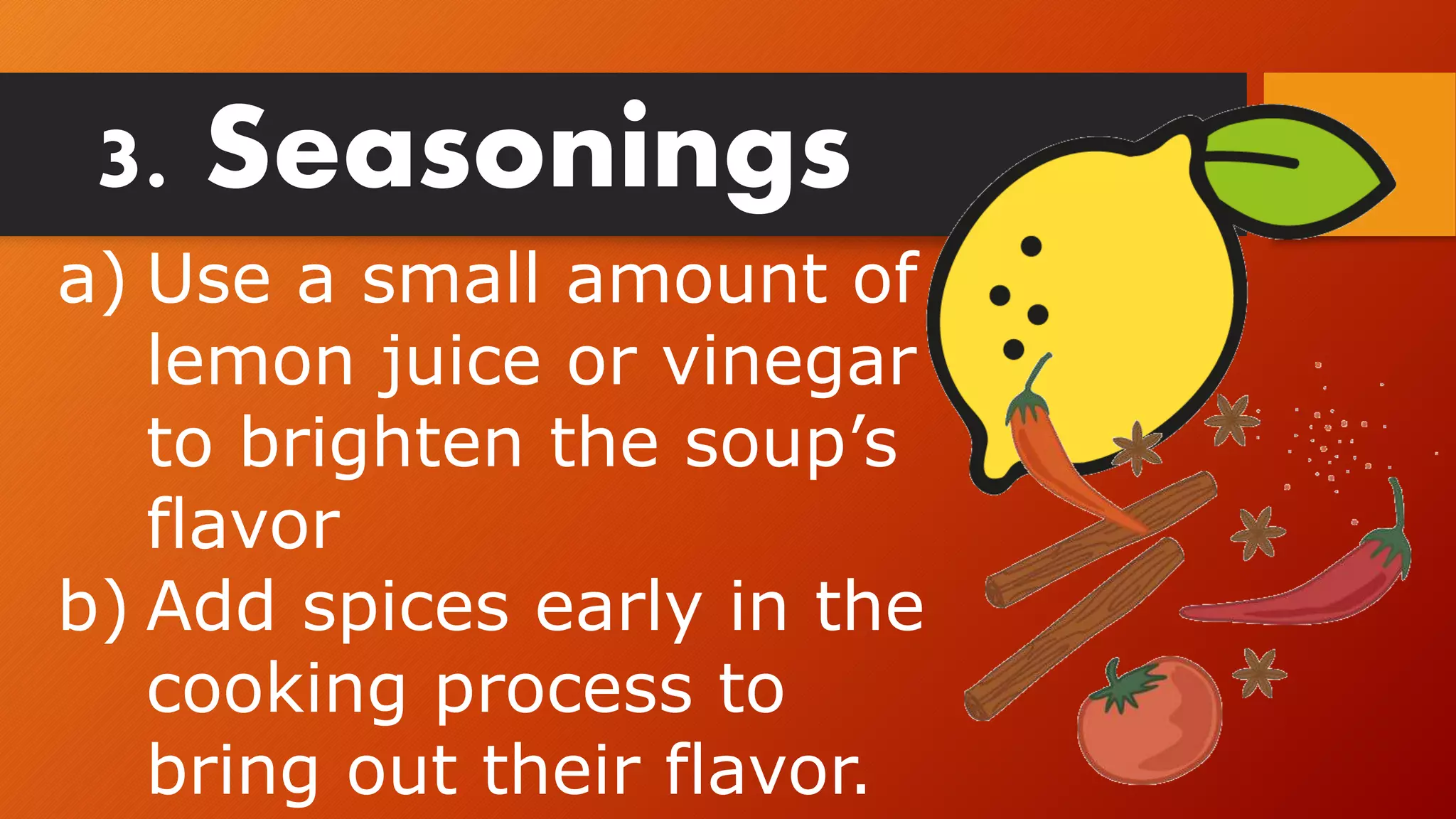 Basic principles of preparing soups | PPTX