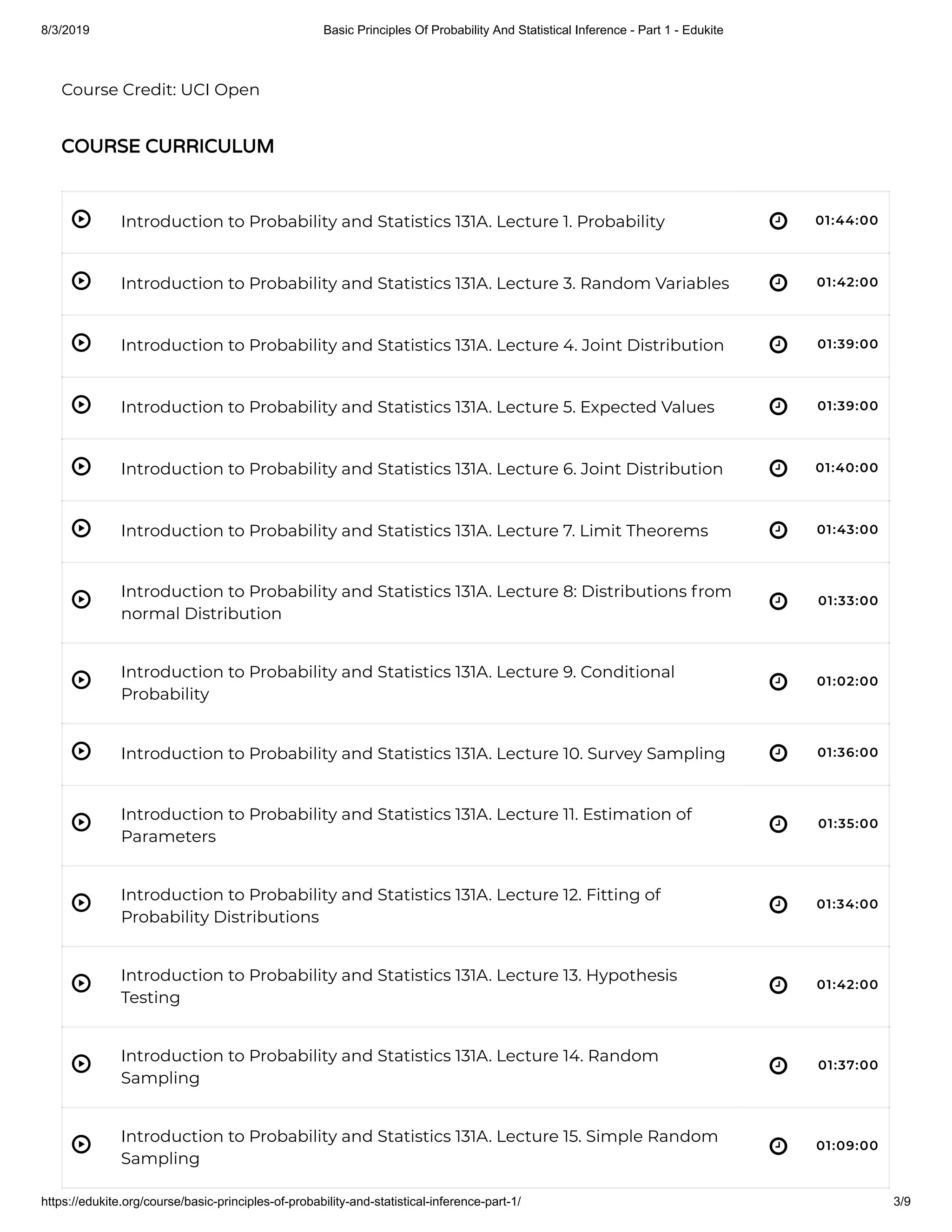Basic principles of probability and statistical inference part 1 ...