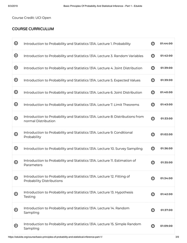 Basic principles of probability and statistical inference part 1 ...