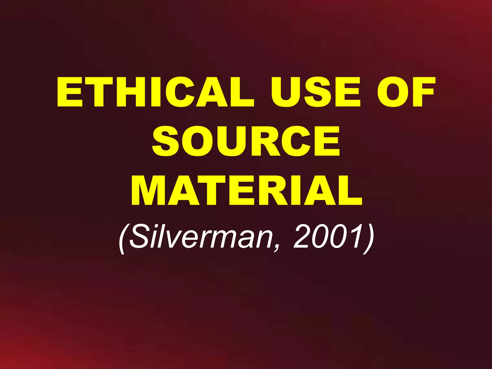 Basic Principles of Research Ethics | PPTX