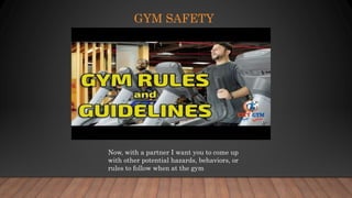 Basic Principles of Resistance Training and Gym Safety | PPT