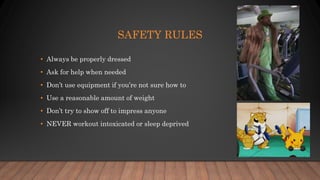 Basic Principles of Resistance Training and Gym Safety | PPT