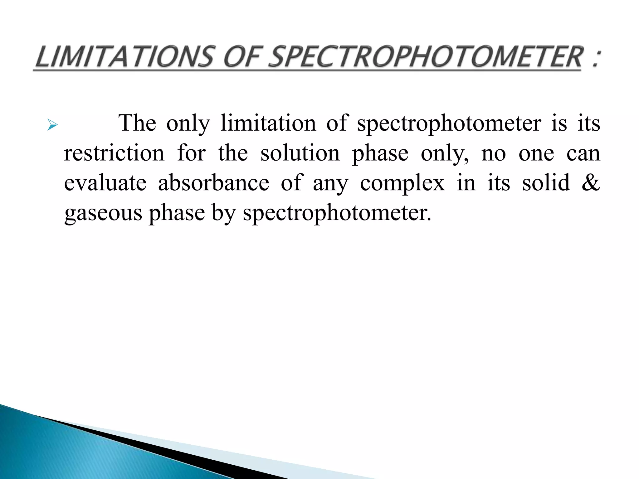 Basic principle of spectrophotometry & colorimetry | PPTX