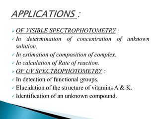 Basic principle of spectrophotometry & colorimetry | PPTX