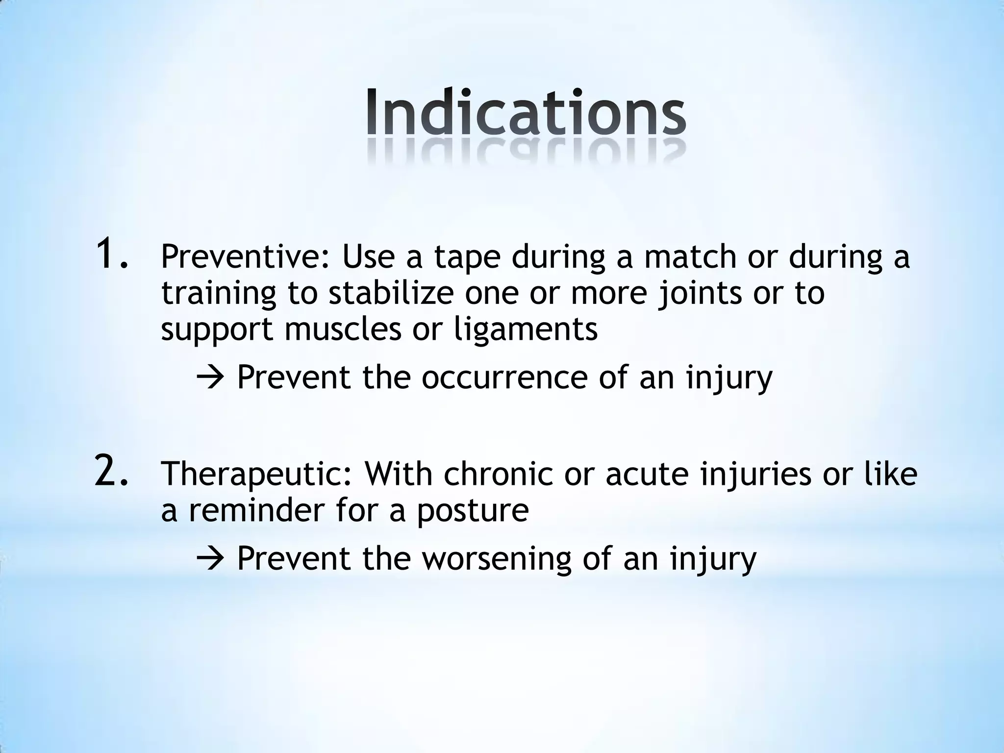 Basic principles of taping techniques - Mr. Marc Lievens | PPTX