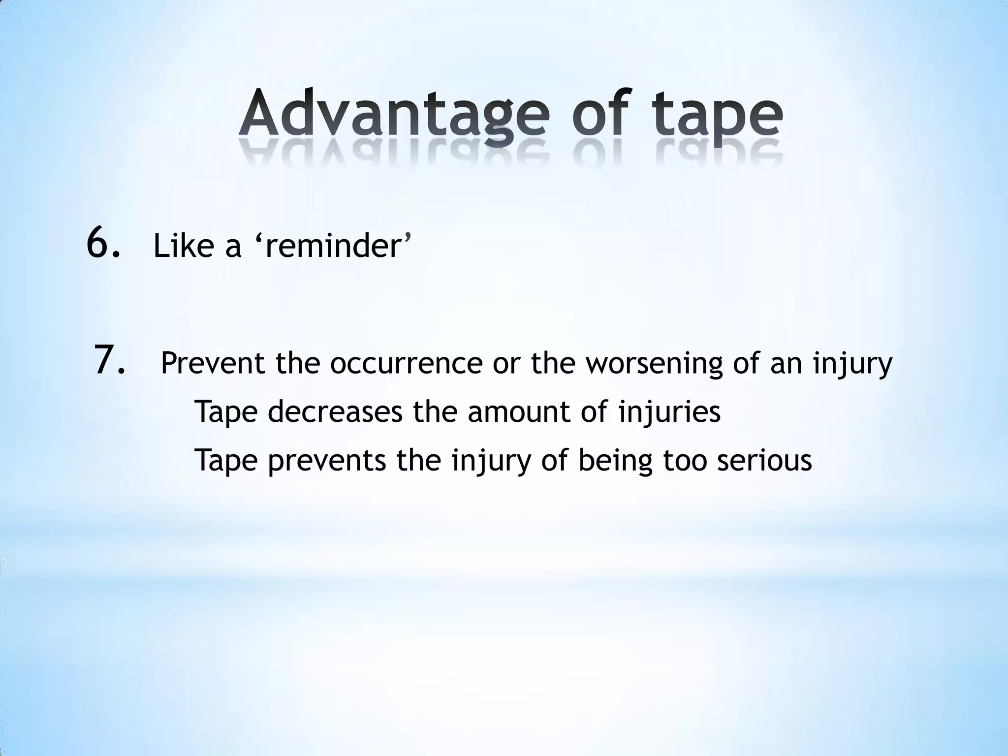 Basic principles of taping techniques - Mr. Marc Lievens | PPTX