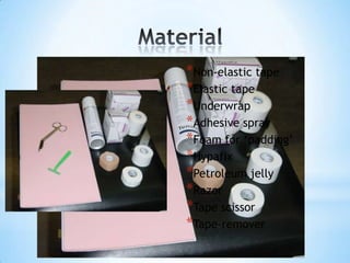 Basic principles of taping techniques - Mr. Marc Lievens | PPTX