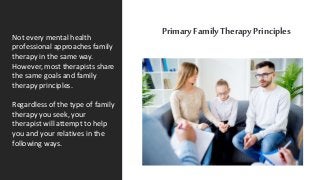 Basic Principles & Techniques of Family Therapy | PPTX