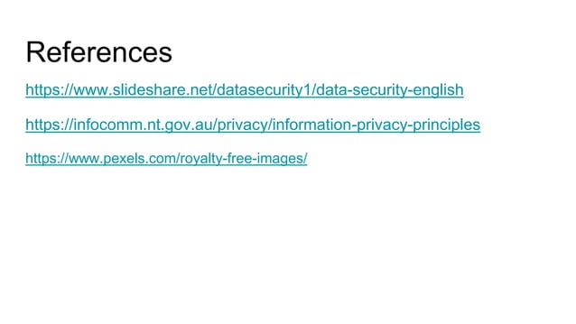 Basic principles to information privacy in data mining & data warehouse | PPTX | Databases ...