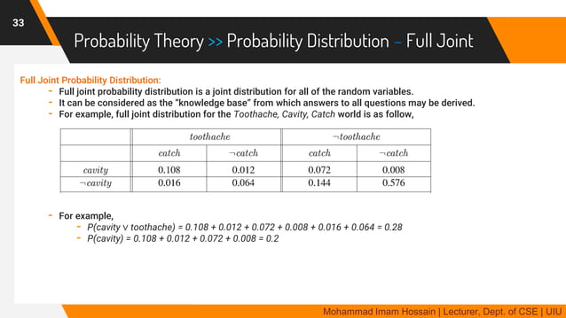 AI 8 | Probability Basics, Bayes' Rule, Probability Distribution | PDF