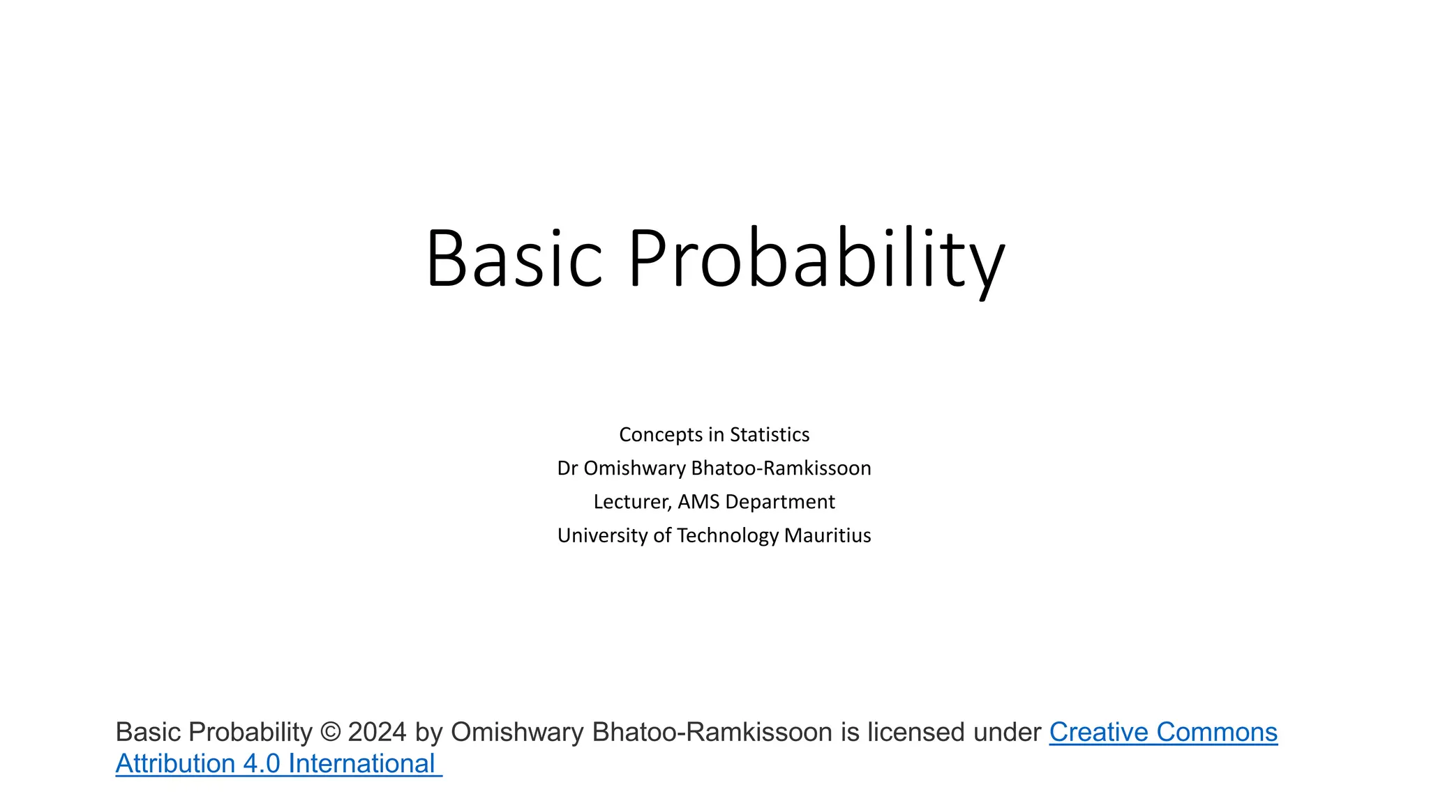 Introduction to Probability and Distributions | PPT