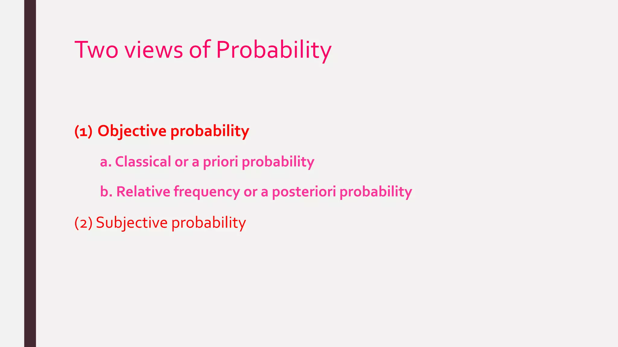 Basic probability concept | PPTX