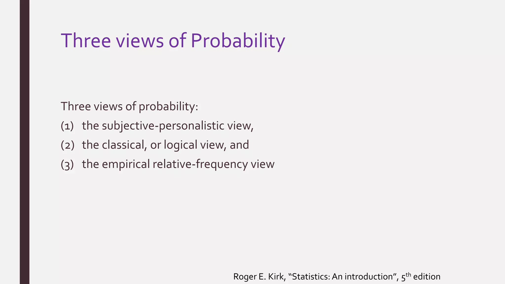 Basic probability concept | PPTX