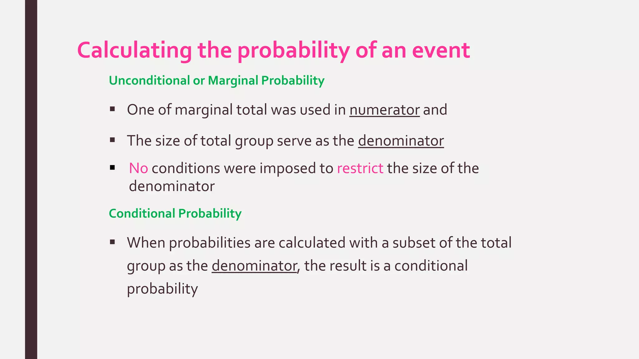 Basic probability concept | PPTX
