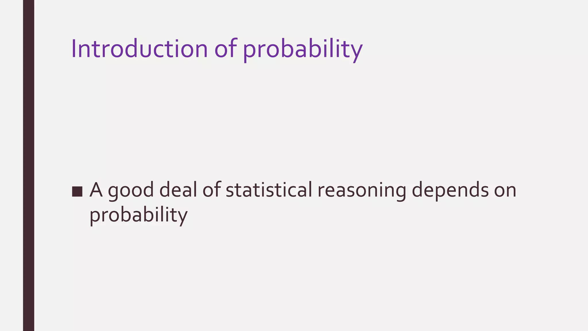 Basic probability concept | PPTX
