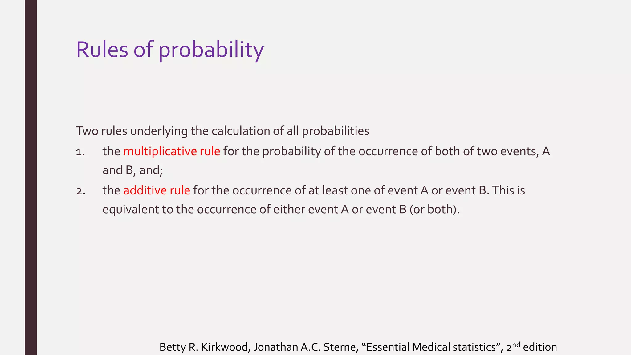 Basic probability concept | PPTX