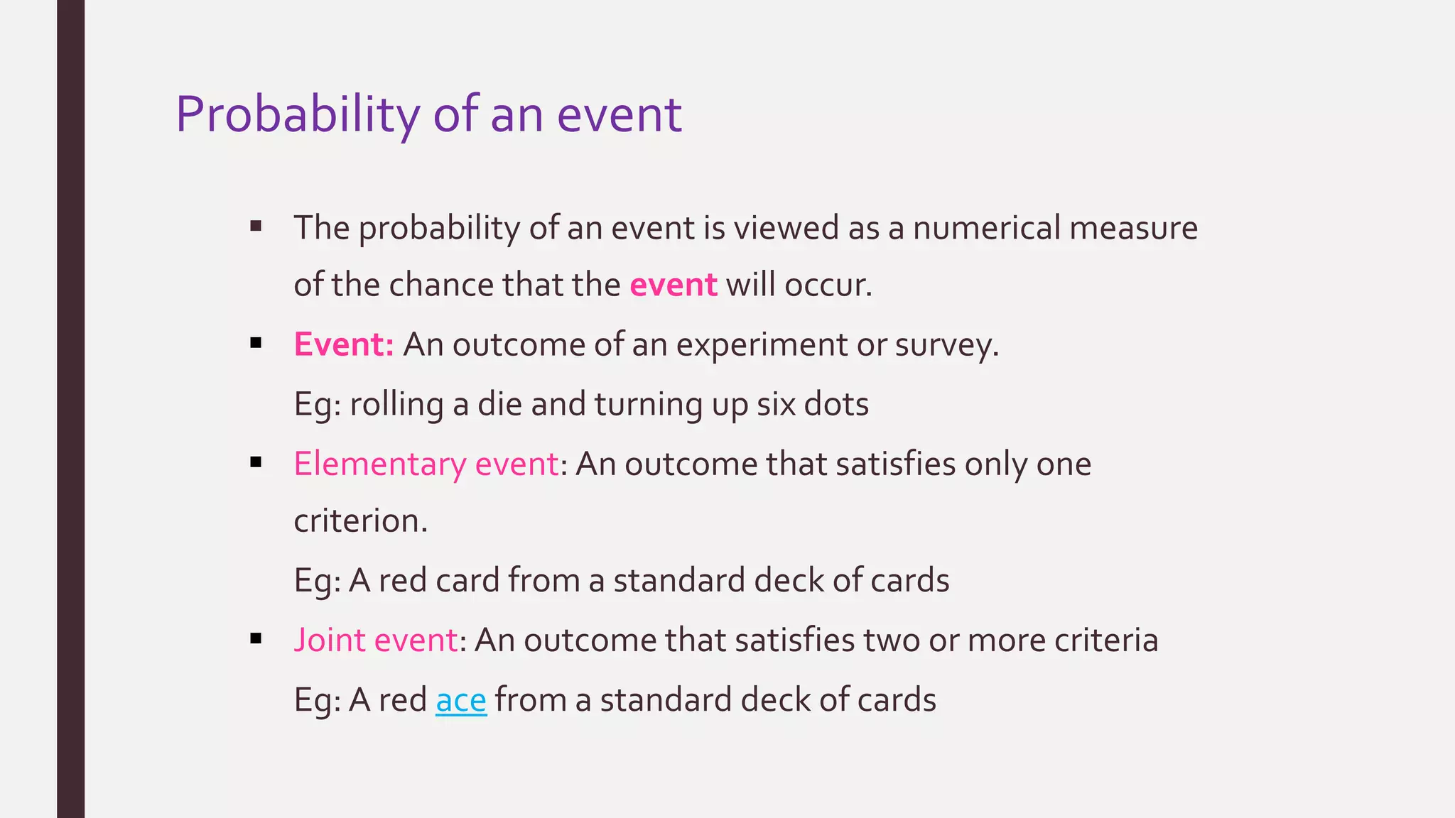 Basic probability concept | PPTX