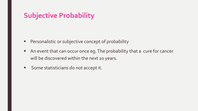 Basic probability concept | PPTX | Physics | Science