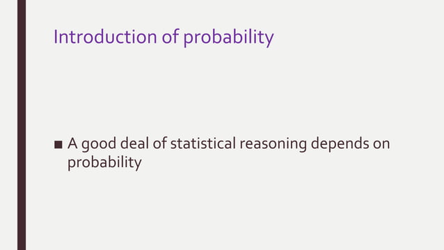 Basic probability concept | PPTX | Physics | Science