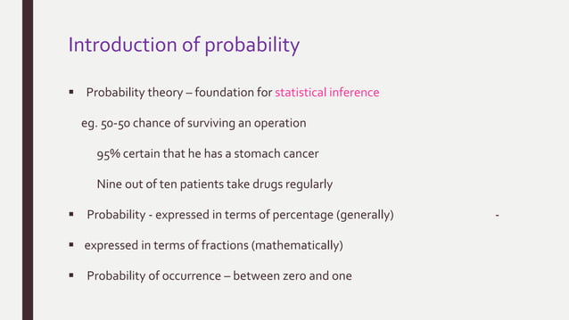 Basic probability concept | PPTX | Physics | Science