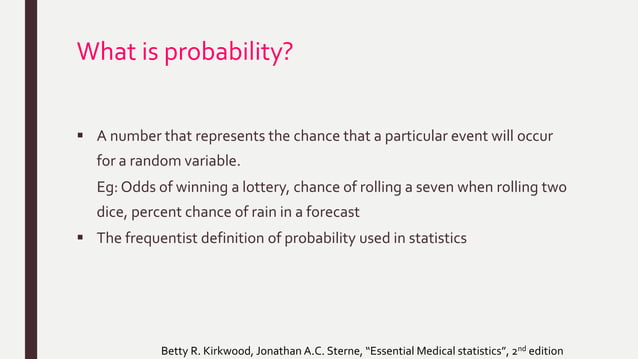 Basic probability concept | PPTX | Physics | Science