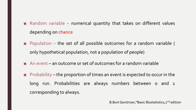 Basic probability concept | PPT