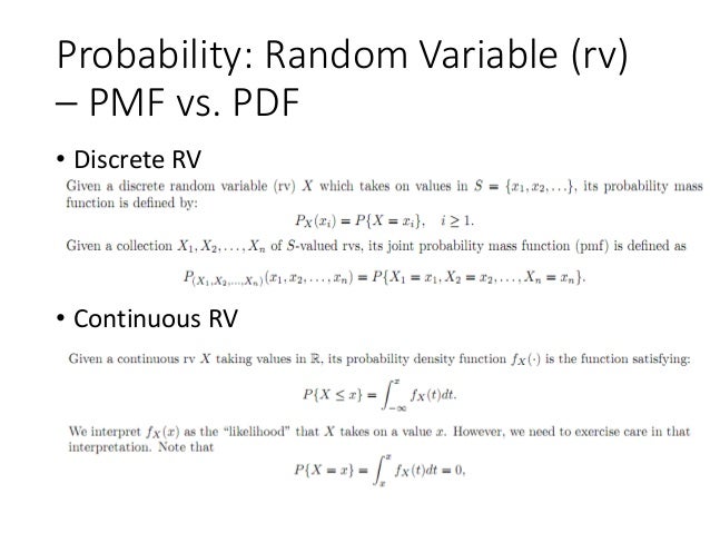 Basic probability & statistics