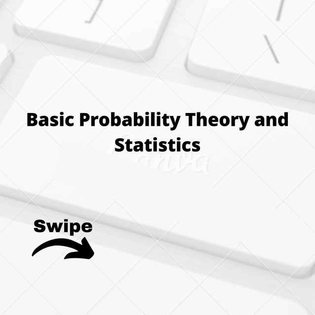 Basic probability theory and statistics | PDF