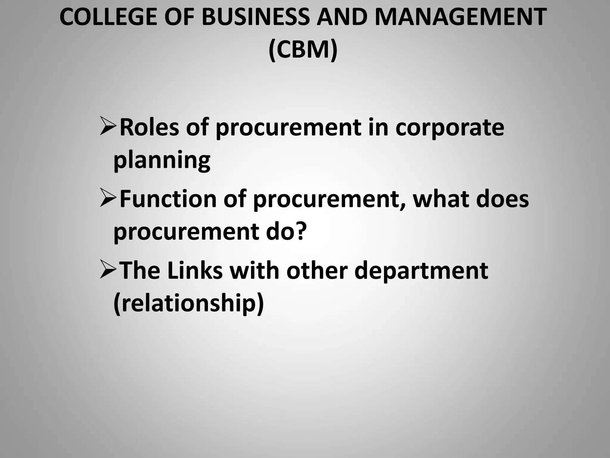 Basic procurement principle lect.1 | PPTX