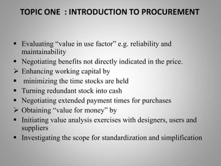 Basic procurement principle lect.1 | PPTX