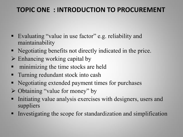 Basic procurement principle lect.1 | PPTX | Mergers and Acquisitions ...