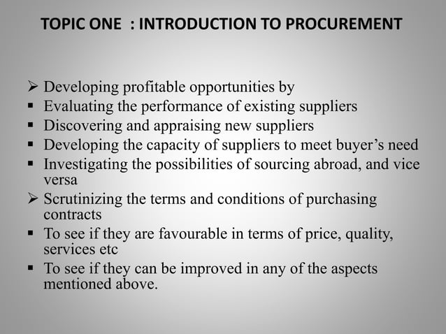 Basic procurement principle lect.1 | PPTX | Mergers and Acquisitions | Business Banking & Finance