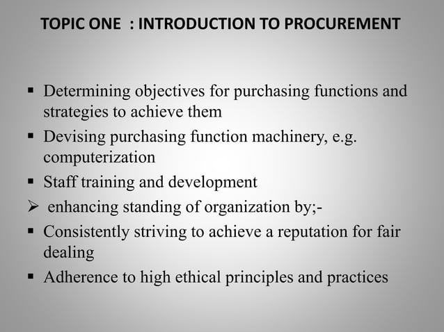 Basic procurement principle lect.1 | PPTX | Mergers and Acquisitions | Business Banking & Finance