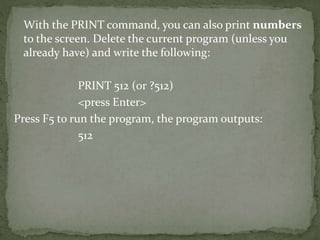 Basic programming | PPT