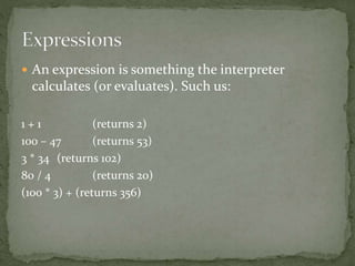 Basic programming | PPT