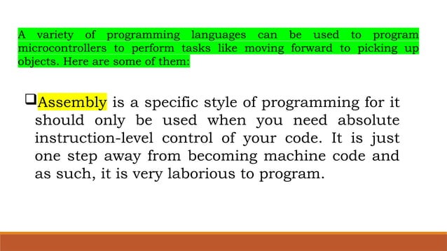 Basic Programming Tools Used in Microcontrollers for Robots lesson.pptx